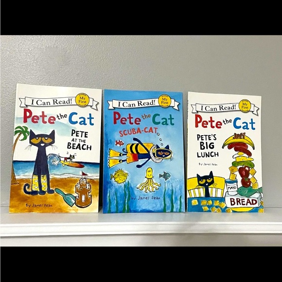 Other | Pete The Cat My First Shared Reading Lot Of 3 Softcover Books ...